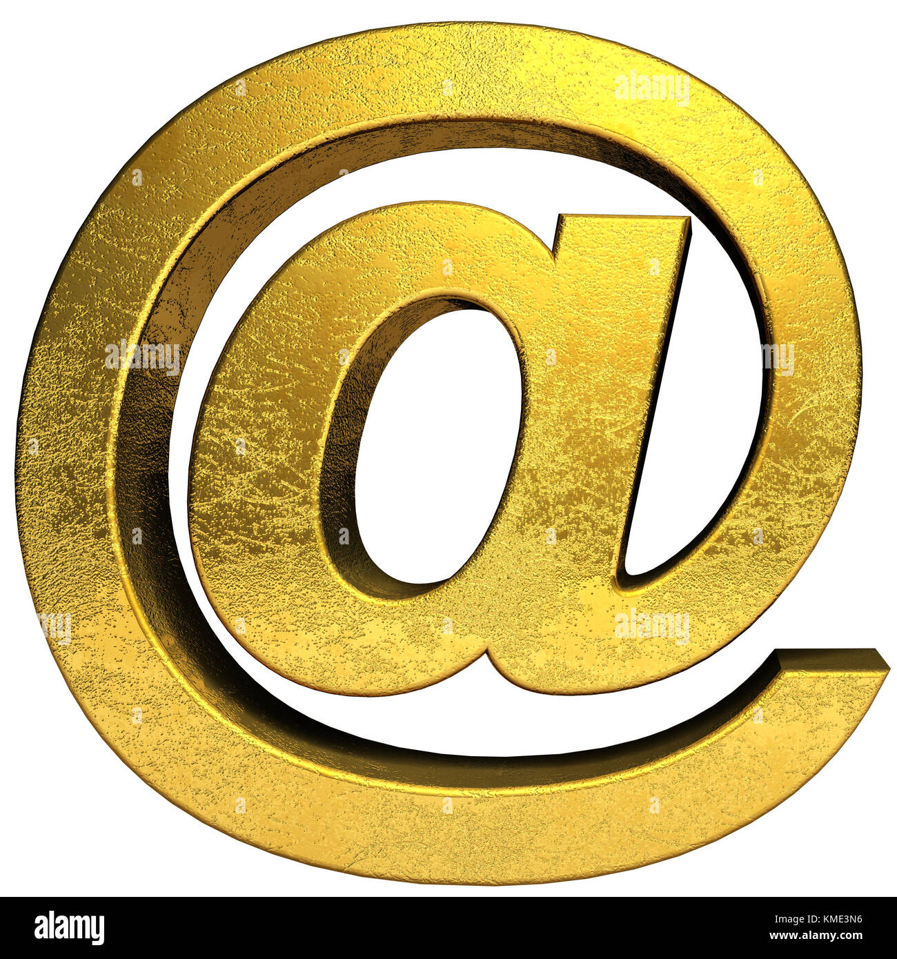 Golden email symbol Stock Photo - Alamy