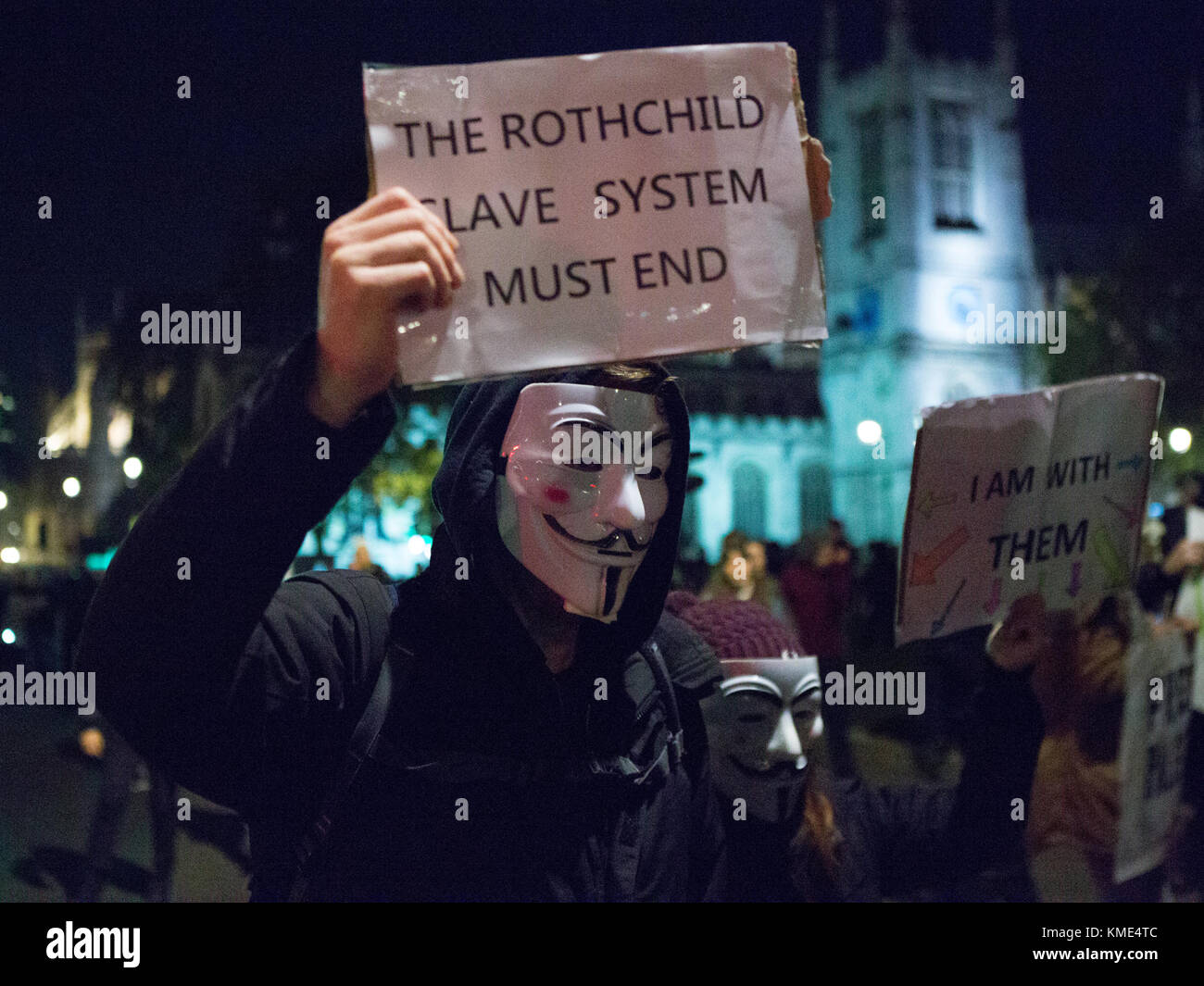 2017 Million Mask March by the Anonymous UK collective in London ...