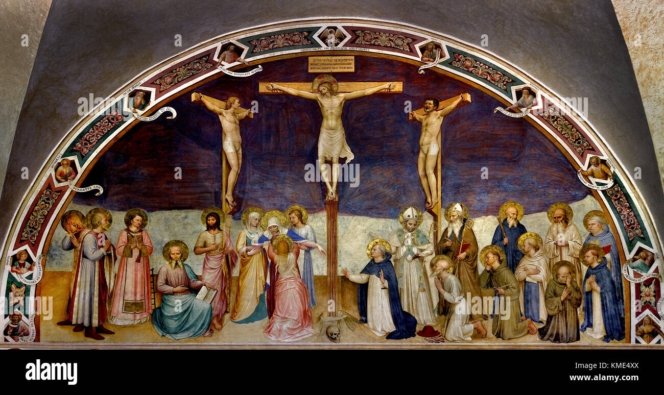 Crucifixion with Saints, Fra Beato Angelico, 1441-1442, Pedro Juan (circa 1395–1455) Chapter ...
