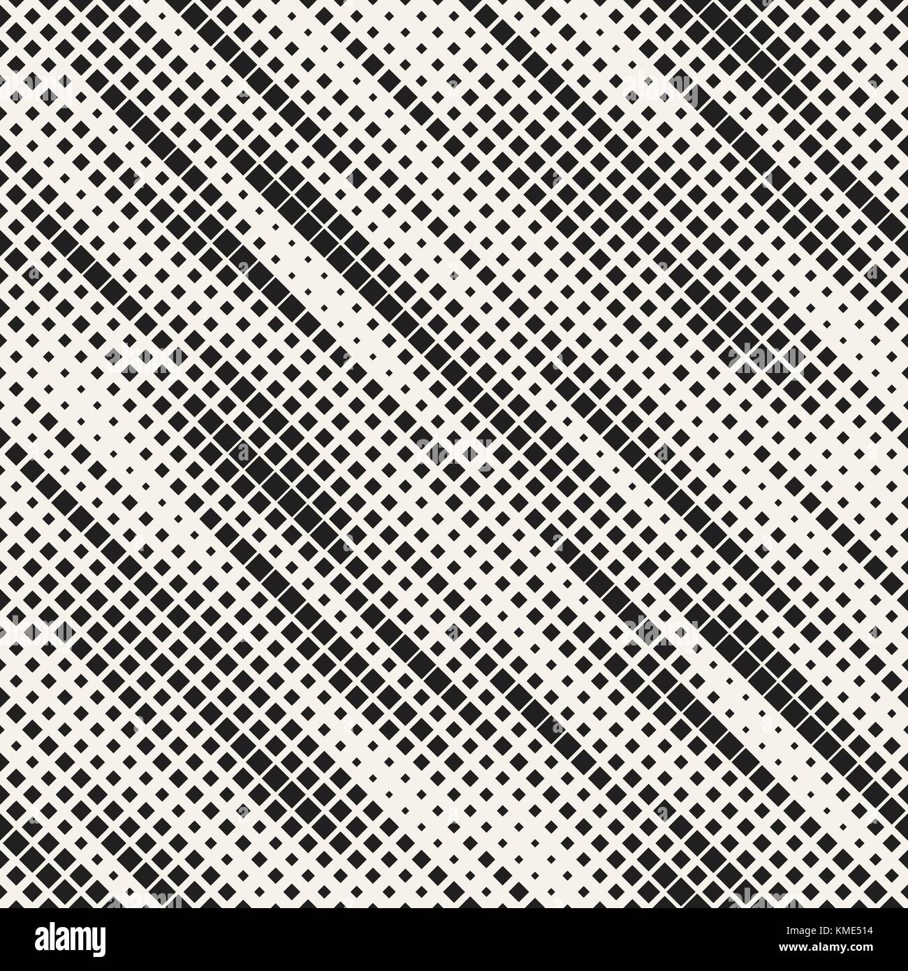 Modern Stylish Halftone Texture Endless Abstract Background With Random Size Squares Vector