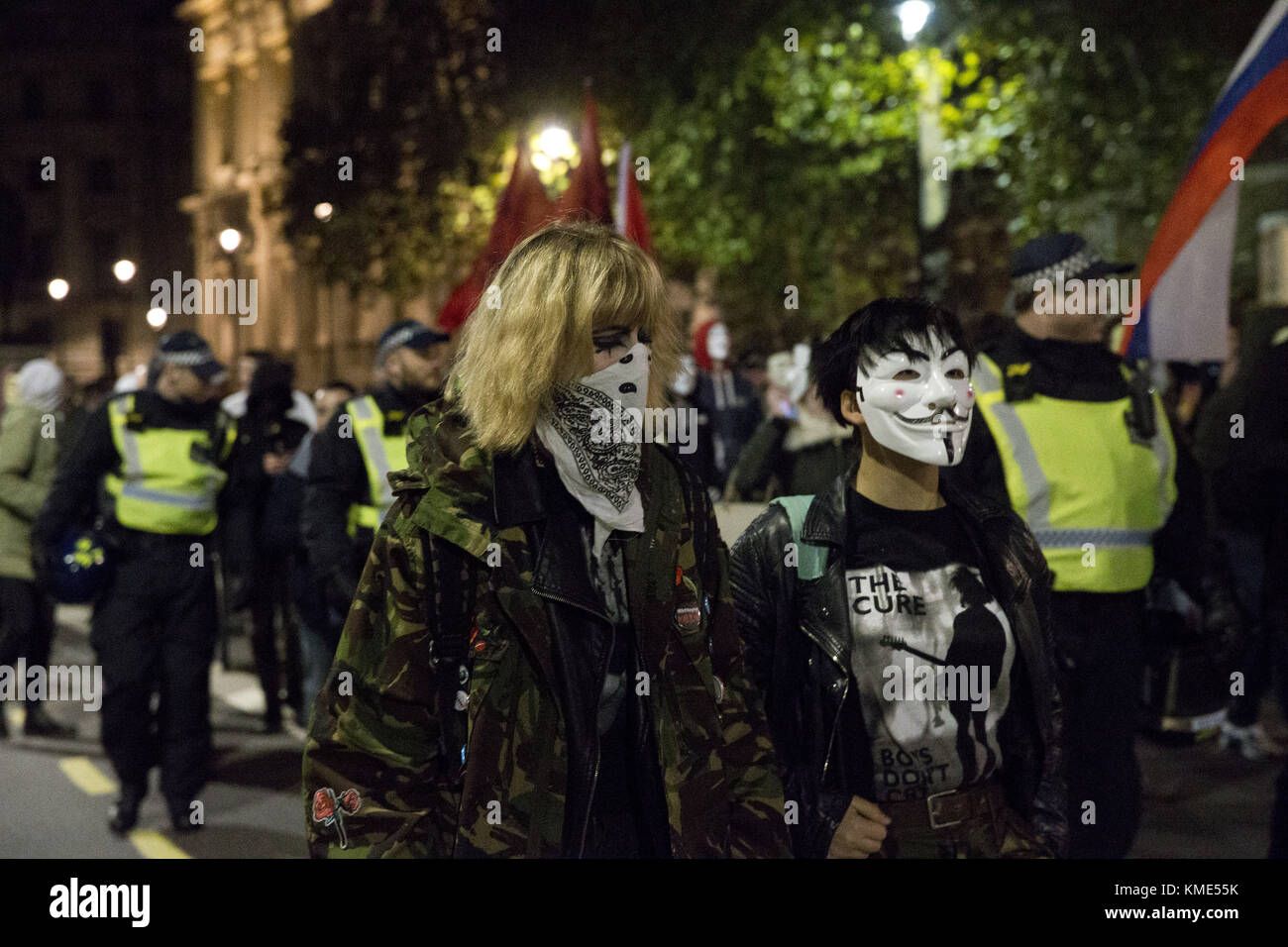 Million mask protest in Central London against the U.K Government ...
