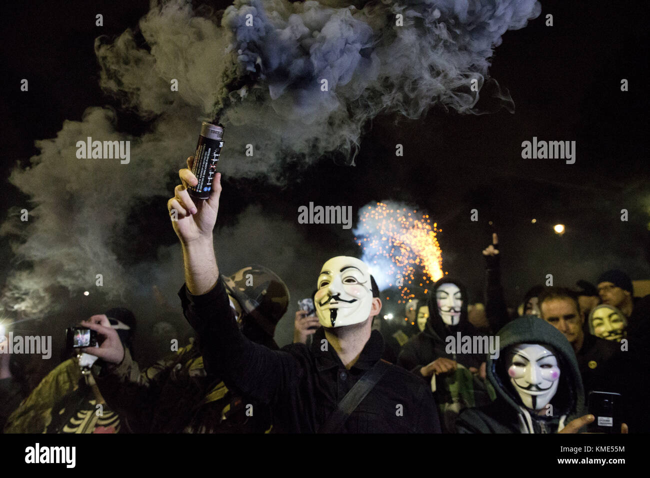 Million mask protest in Central London against the U.K Government ...