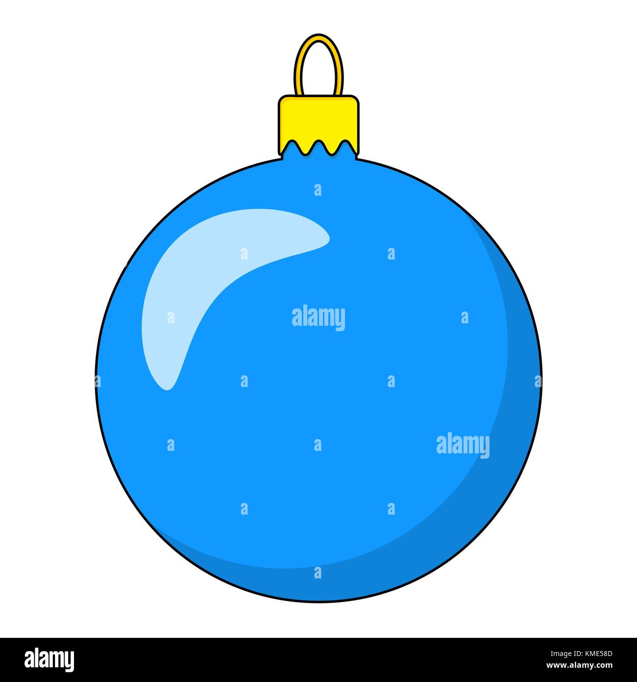 Simple Bauble for christmas tree isolated on white background Stock ...