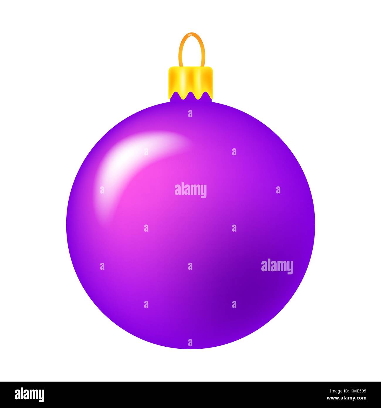 Simple Bauble for christmas tree isolated on white background Stock ...