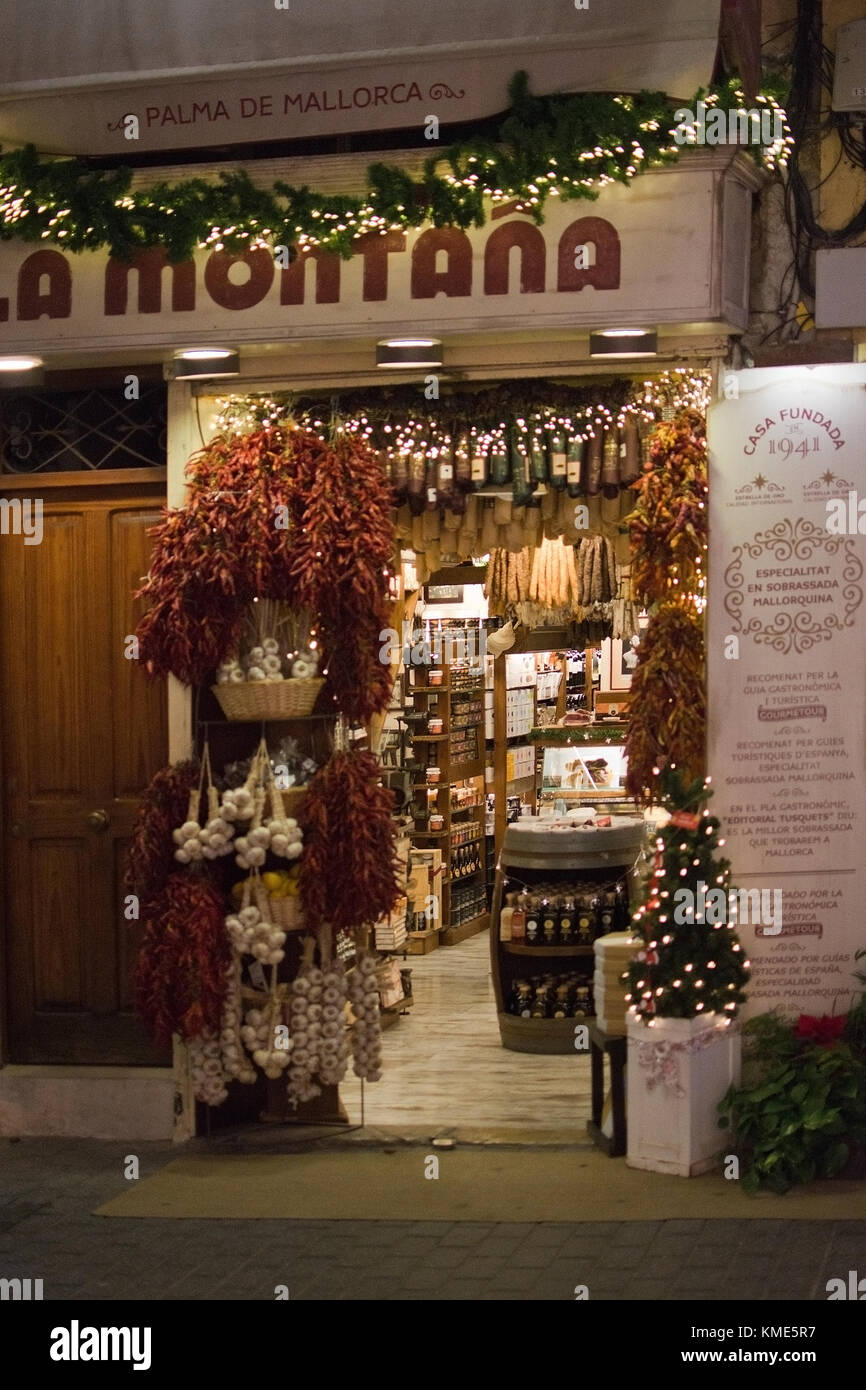 PALMA DE MALLORCA, BALEARIC ISLANDS, SPAIN - DECEMBER 5, 2017: La ...