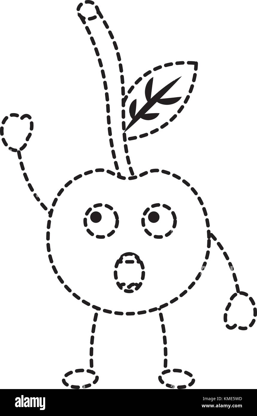 cherry yelling talking fruit kawaii icon image Stock Vector Image & Art ...