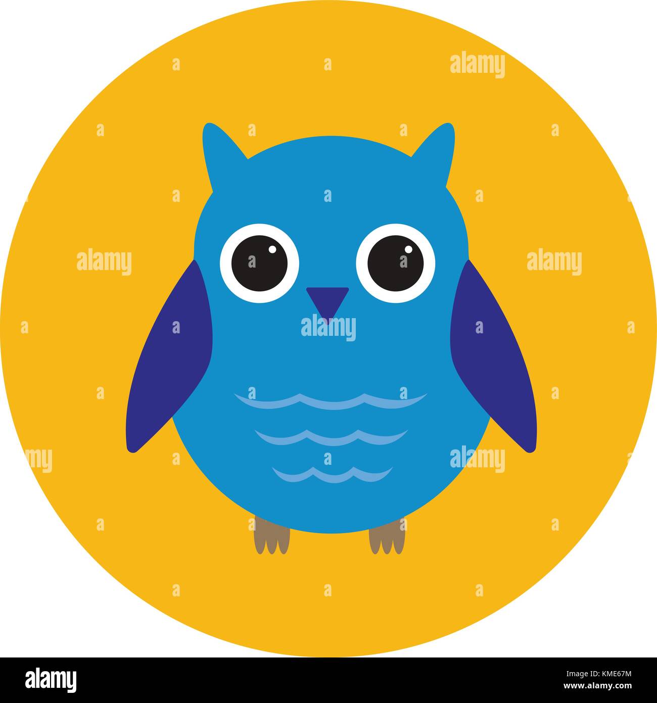Cartoon owl art hi-res stock photography and images - Alamy