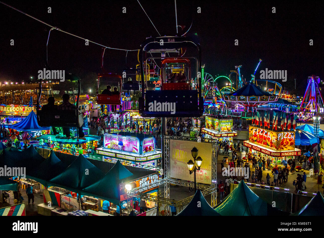 Overview of state fair Stock Photo - Alamy