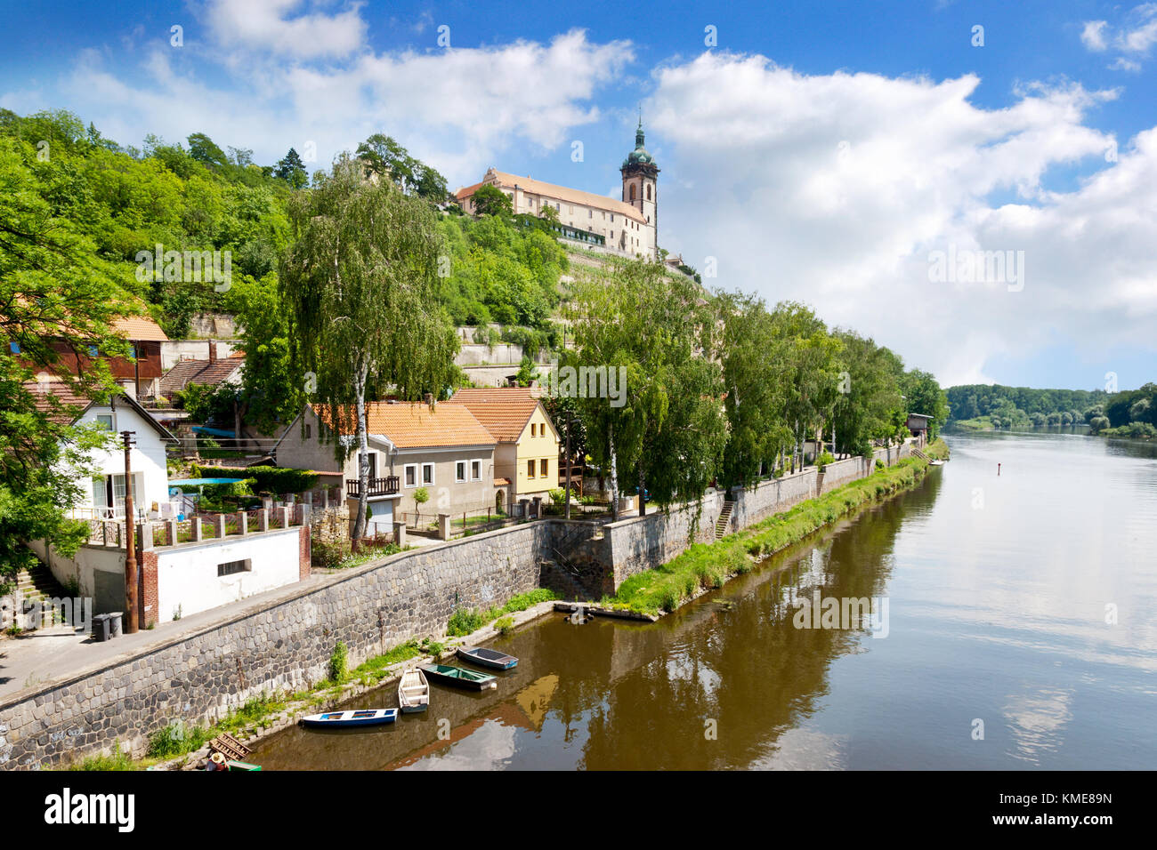 Renaissance Chateau and Church of Sts. Peter and Paul, Melnik, Czech ...