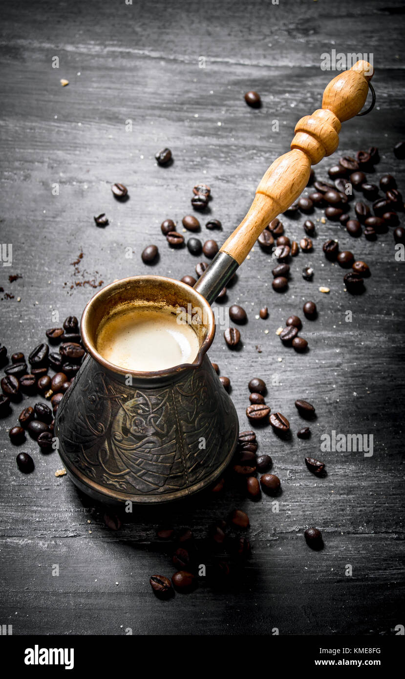 Bronze coffee pot hi-res stock photography and images - Alamy