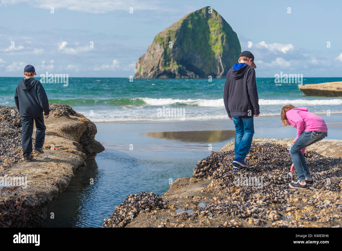 Children Exploring Rocks High Resolution Stock Photography and Images ...