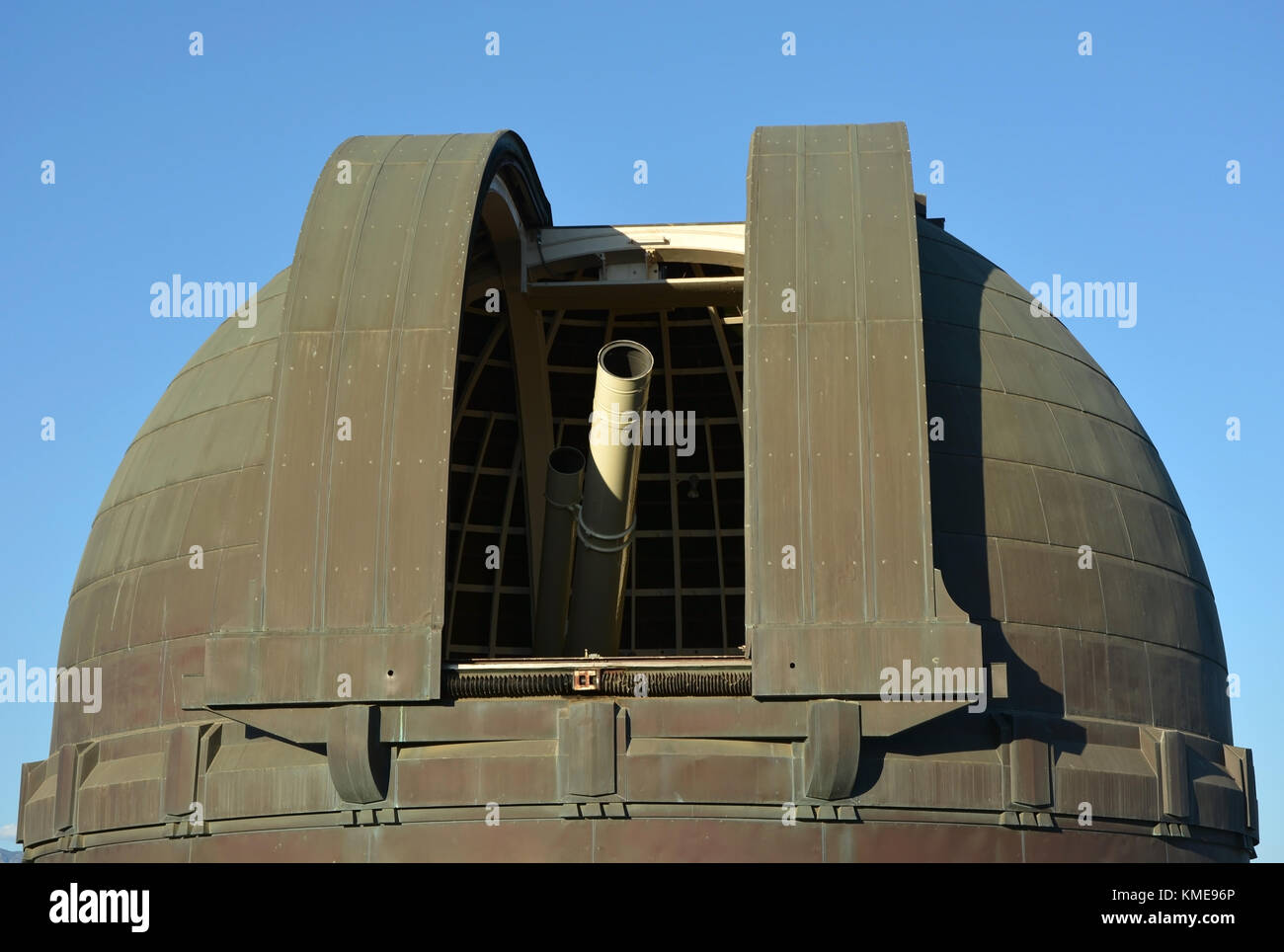 Observatory Dome with blue sky background Stock Photo - Alamy