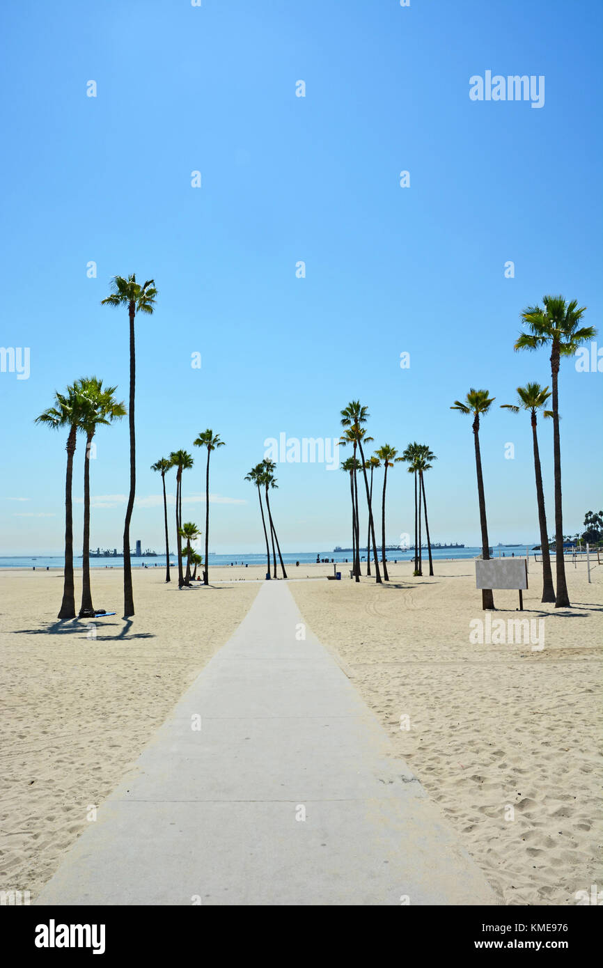 Long beach in California, USA Stock Photo - Alamy