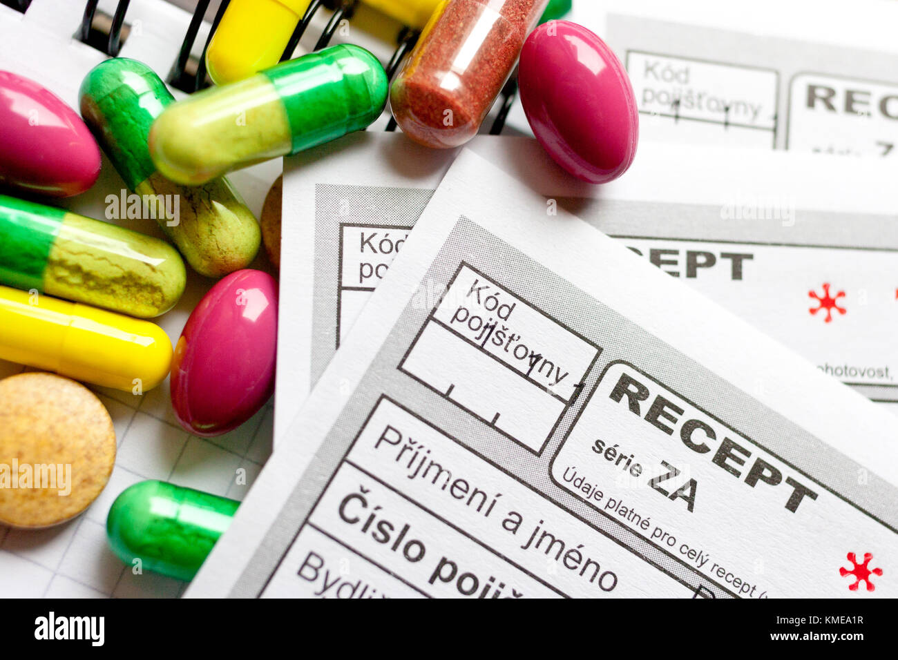 Récept hi-res stock photography and images - Alamy