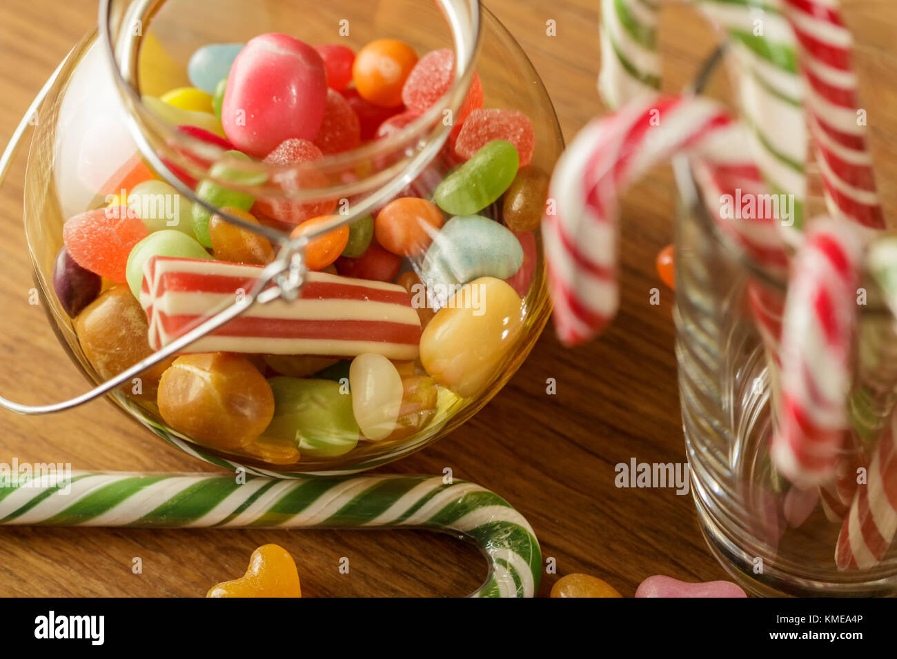 Bank with bright candy. The joy of children, a lot of sweets. Candy ...