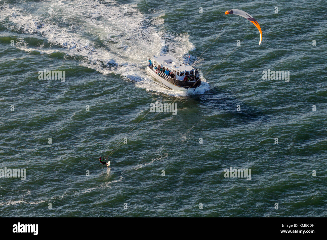 Kite Boarding Race, San Francisco, California, USA Stock Photo - Alamy