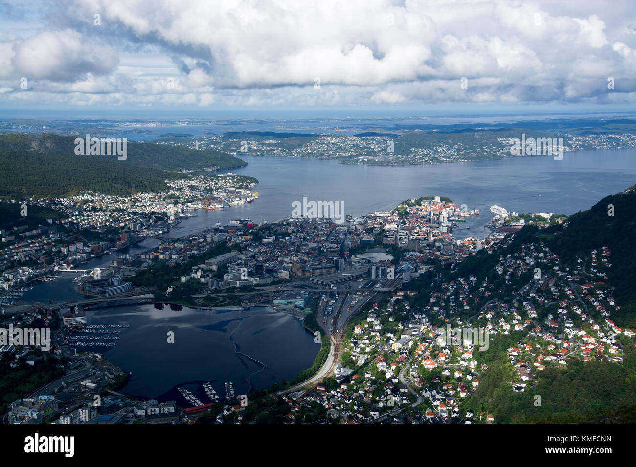 Bergen, is a city in Hordaland on the west coast of Norway Stock Photo ...