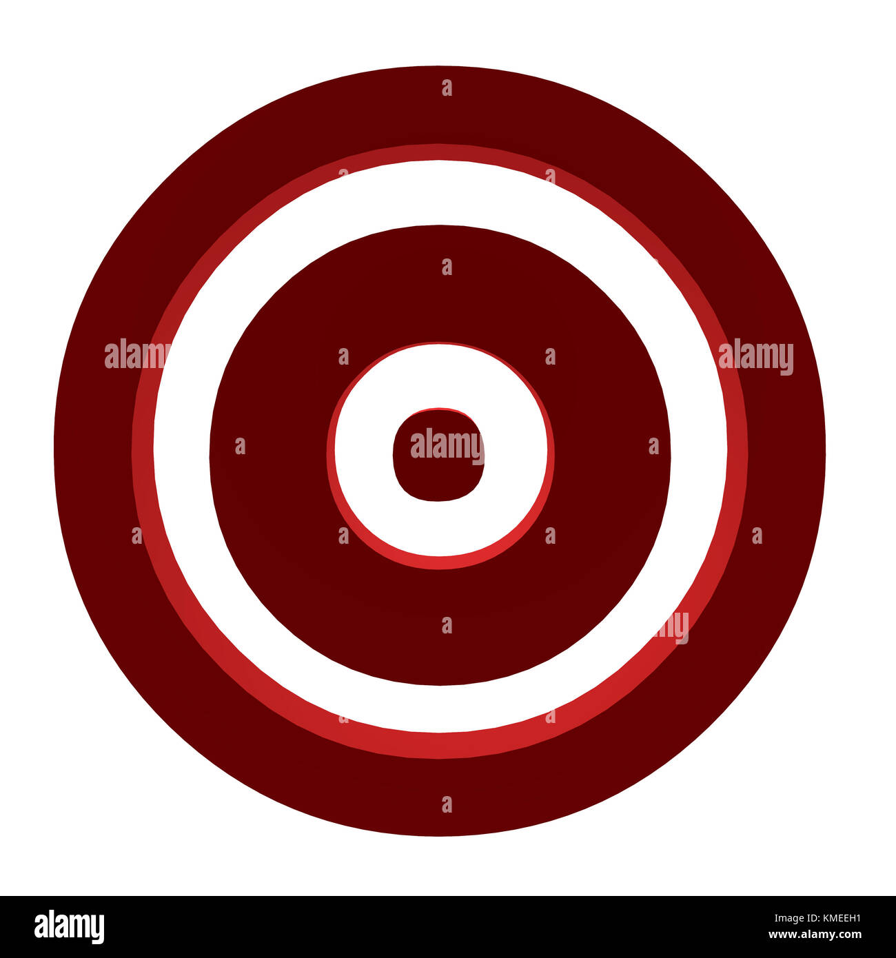 A bullseye on a white background Stock Photo - Alamy