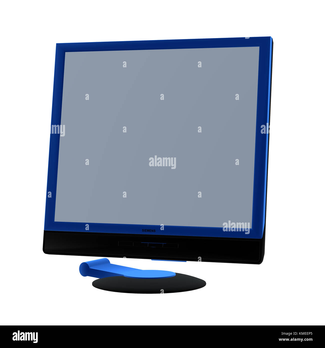 3D computer screen on a white background Stock Photo - Alamy