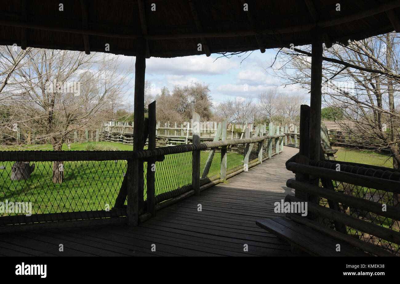 A general view of atmosphere at Temaiken Bioparque Zoo on September 14 ...