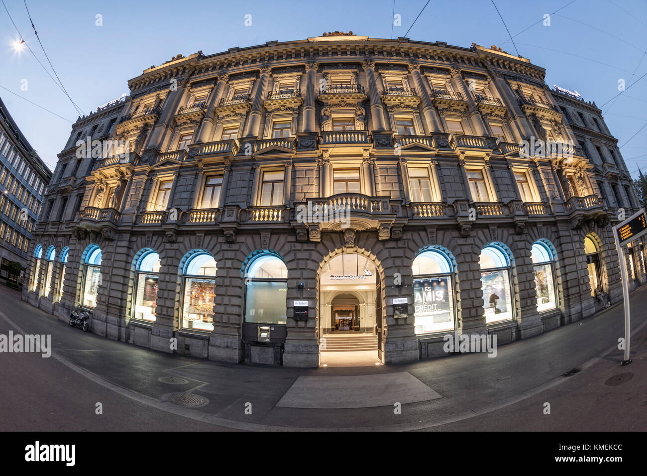 Switzerland zurich paradeplatz credit suisse hi-res stock photography ...