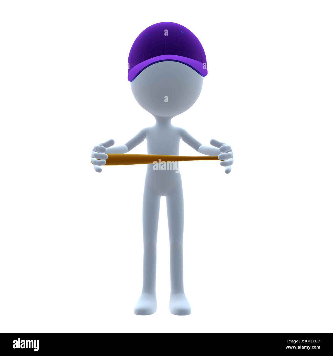 3D baseball guy holding a baseball bat on a white background Stock ...