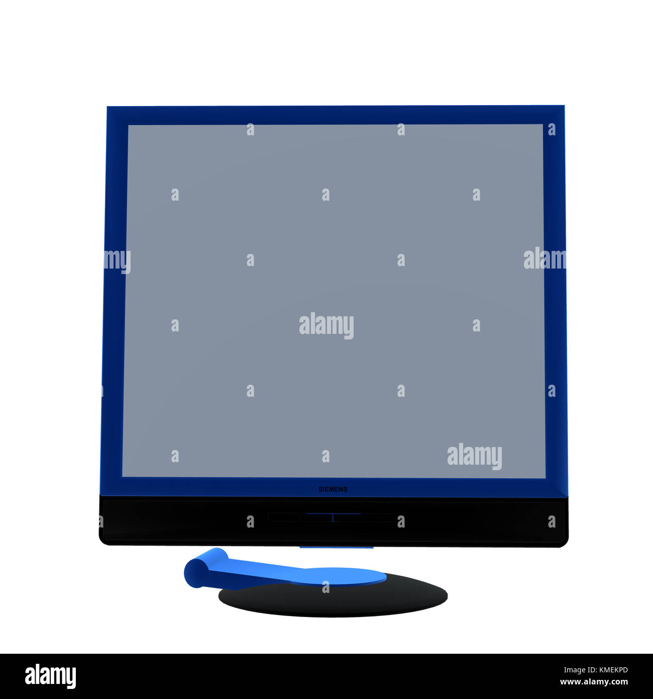 3D computer screen on a white background Stock Photo - Alamy