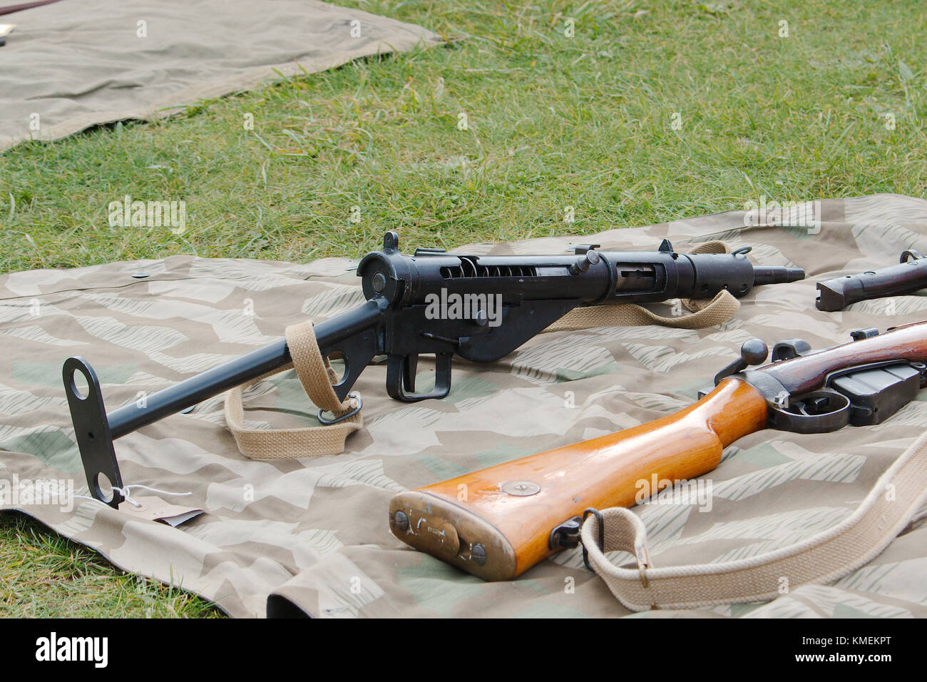 World war 2 era historical British army sub-machine gun Stock Photo - Alamy