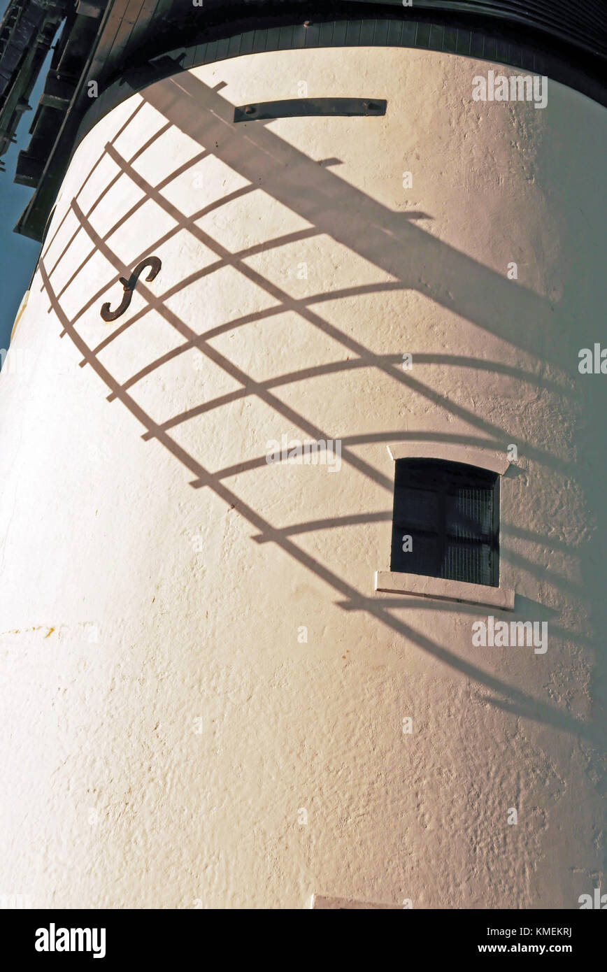 Shadow of sail on Lytham windmill,Lancashire,UK Stock Photo - Alamy