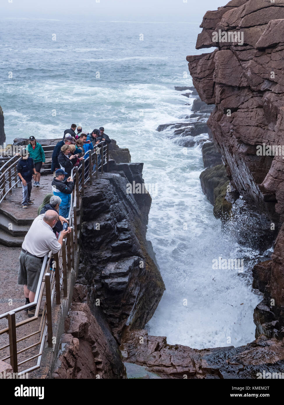 Thunder Hole, Acadia National Park, Maine Stock Photo - Alamy