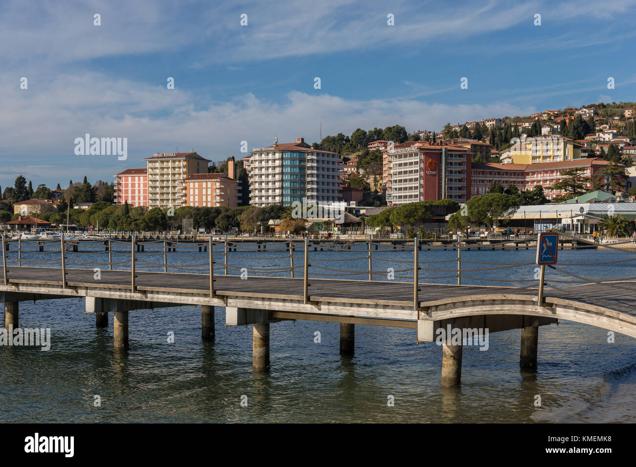 Portoroz, seaside resort and spa town in Slovenia Stock Photo - Alamy