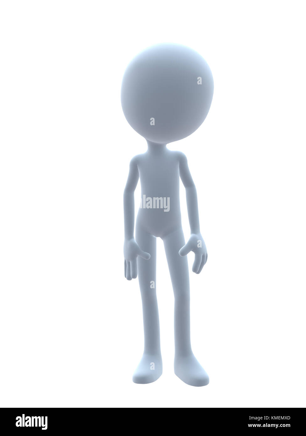 3D guy on a white background Stock Photo - Alamy