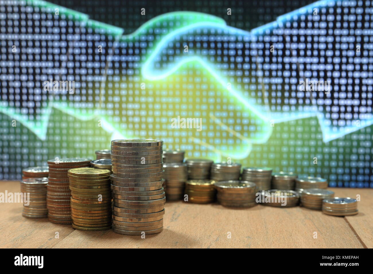 Vintage digital economy coin hi-res stock photography and images - Alamy