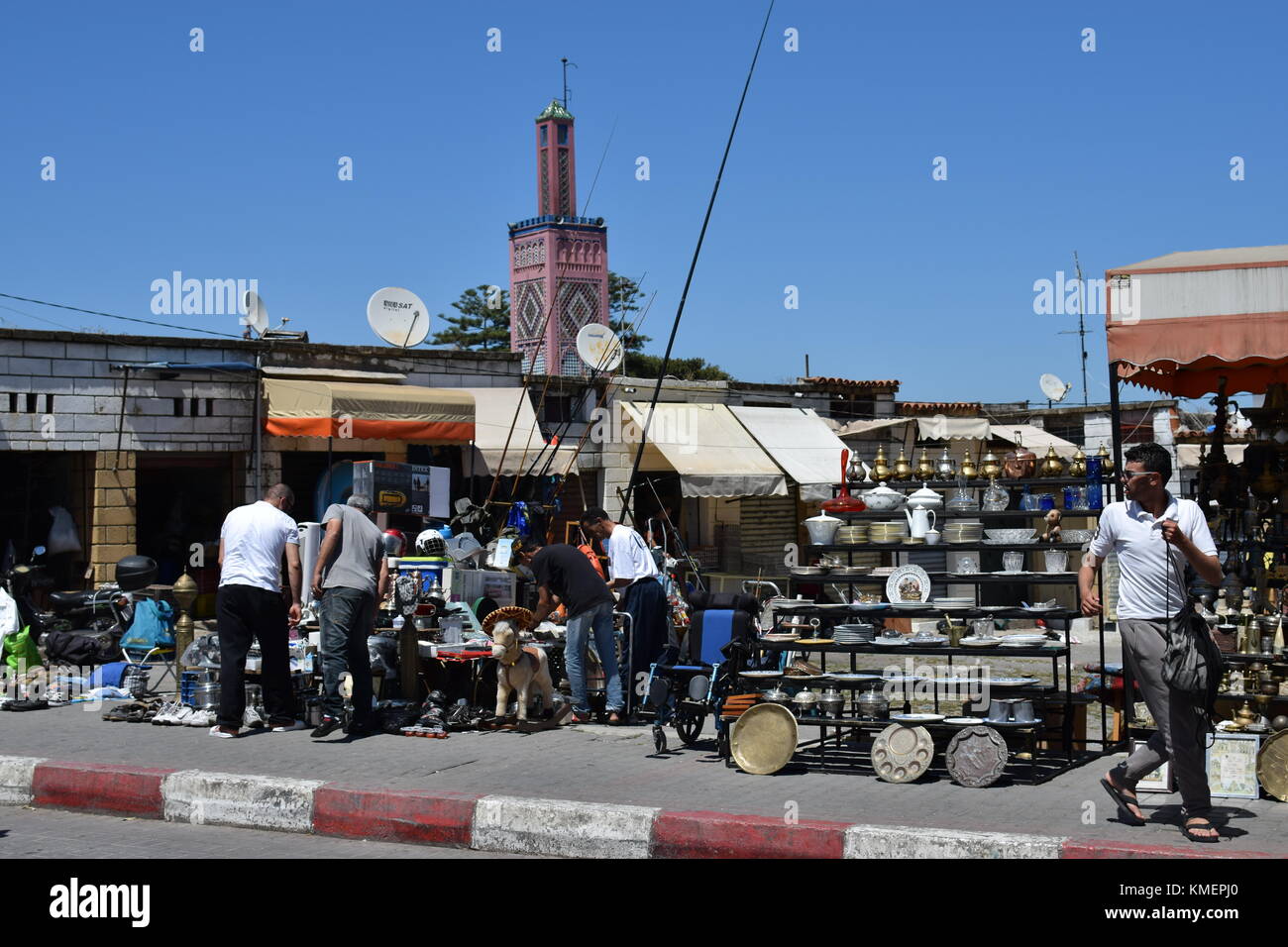 Views of the huge souk / market (open and covered) in Tangiers ...