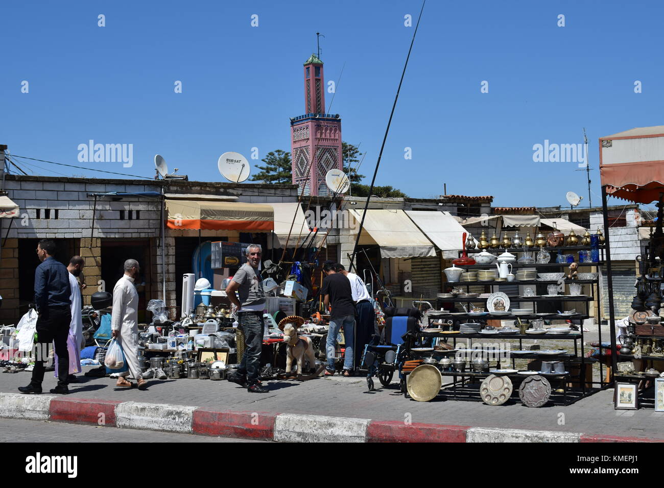 Views of the huge souk / market (open and covered) in Tangiers ...