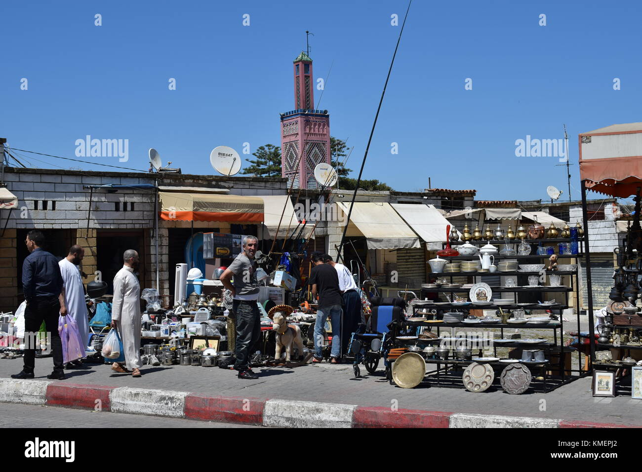 Views of the huge souk / market (open and covered) in Tangiers ...