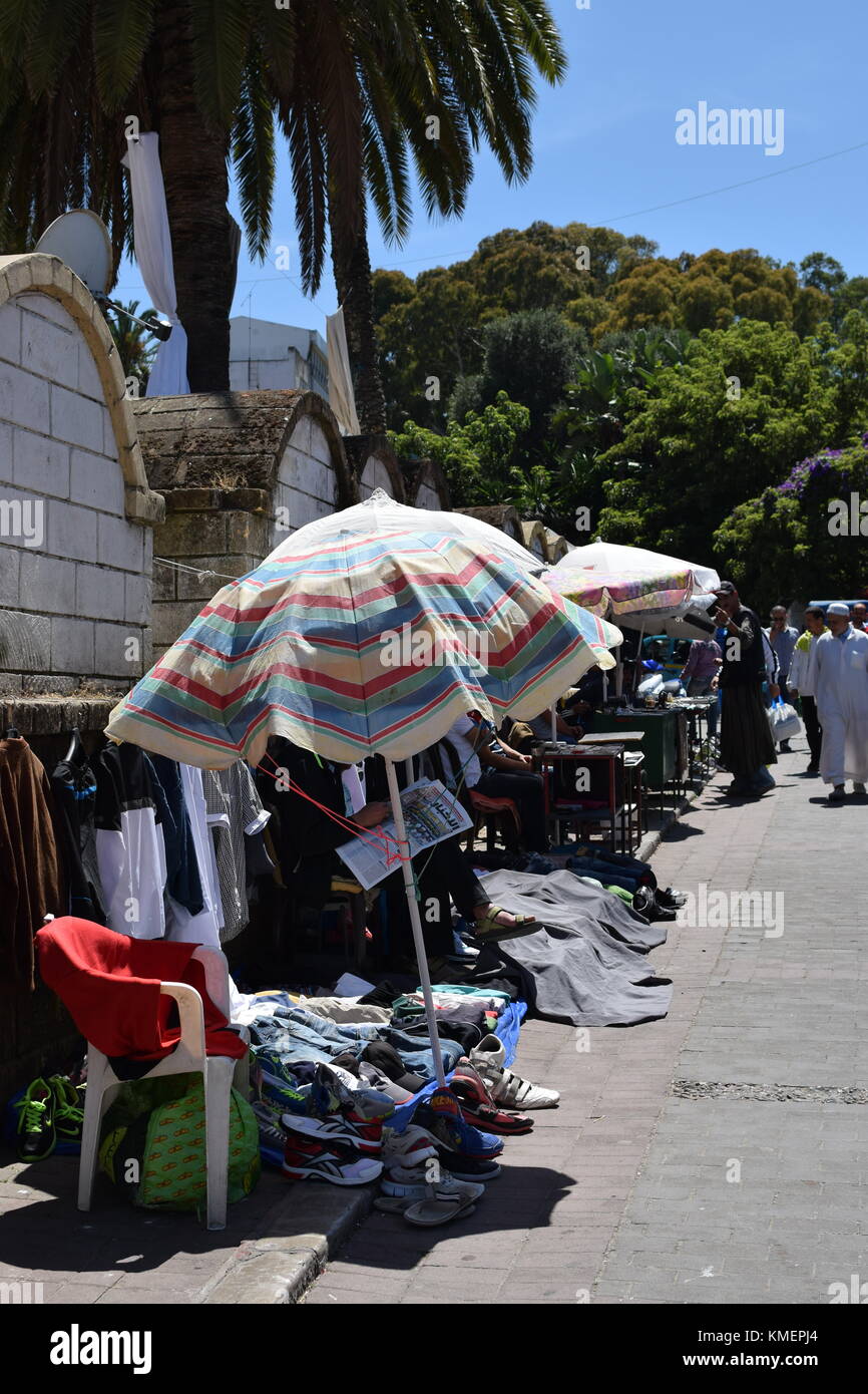 Views of the huge souk / market (open and covered) in Tangiers ...
