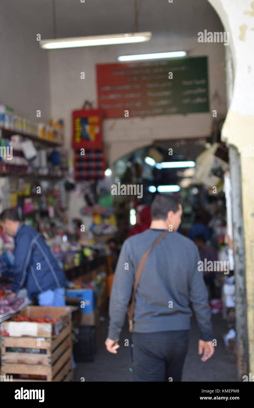 Views of the huge souk / market (open and covered) in Tangiers ...