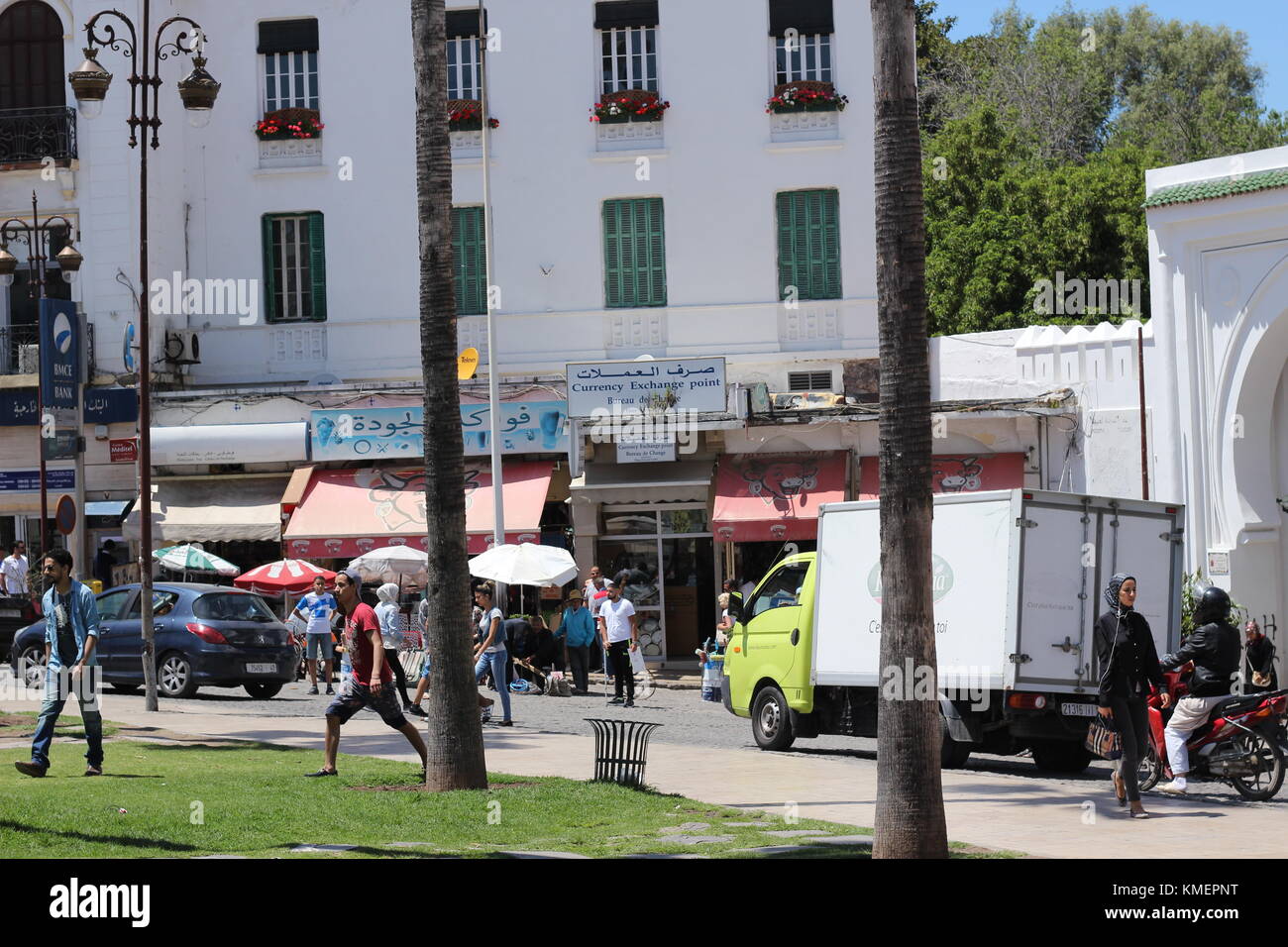 Grand Socco or main city square in Tangier, Morocco Stock Photo - Alamy