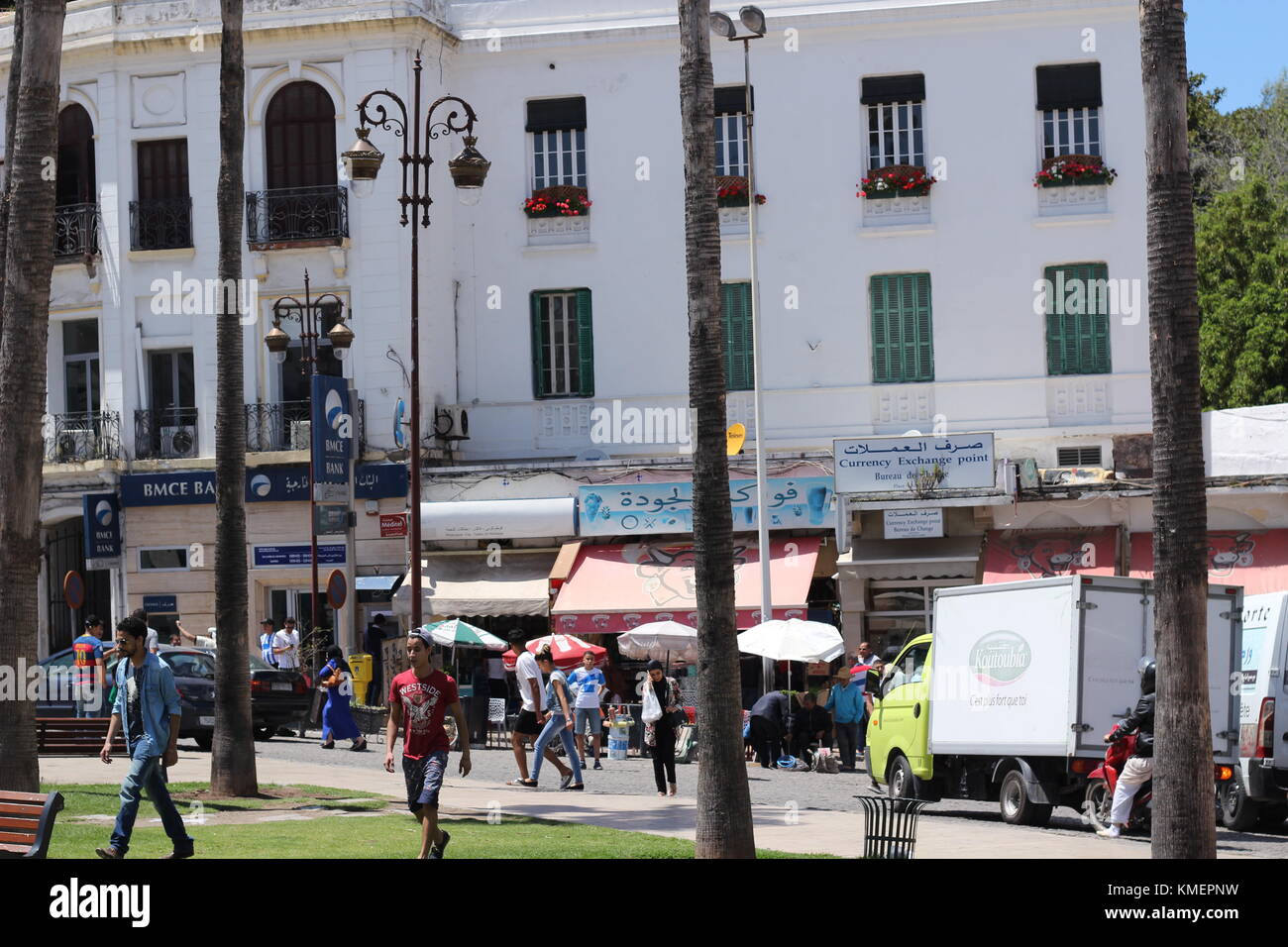 Grand Socco or main city square in Tangier, Morocco Stock Photo - Alamy
