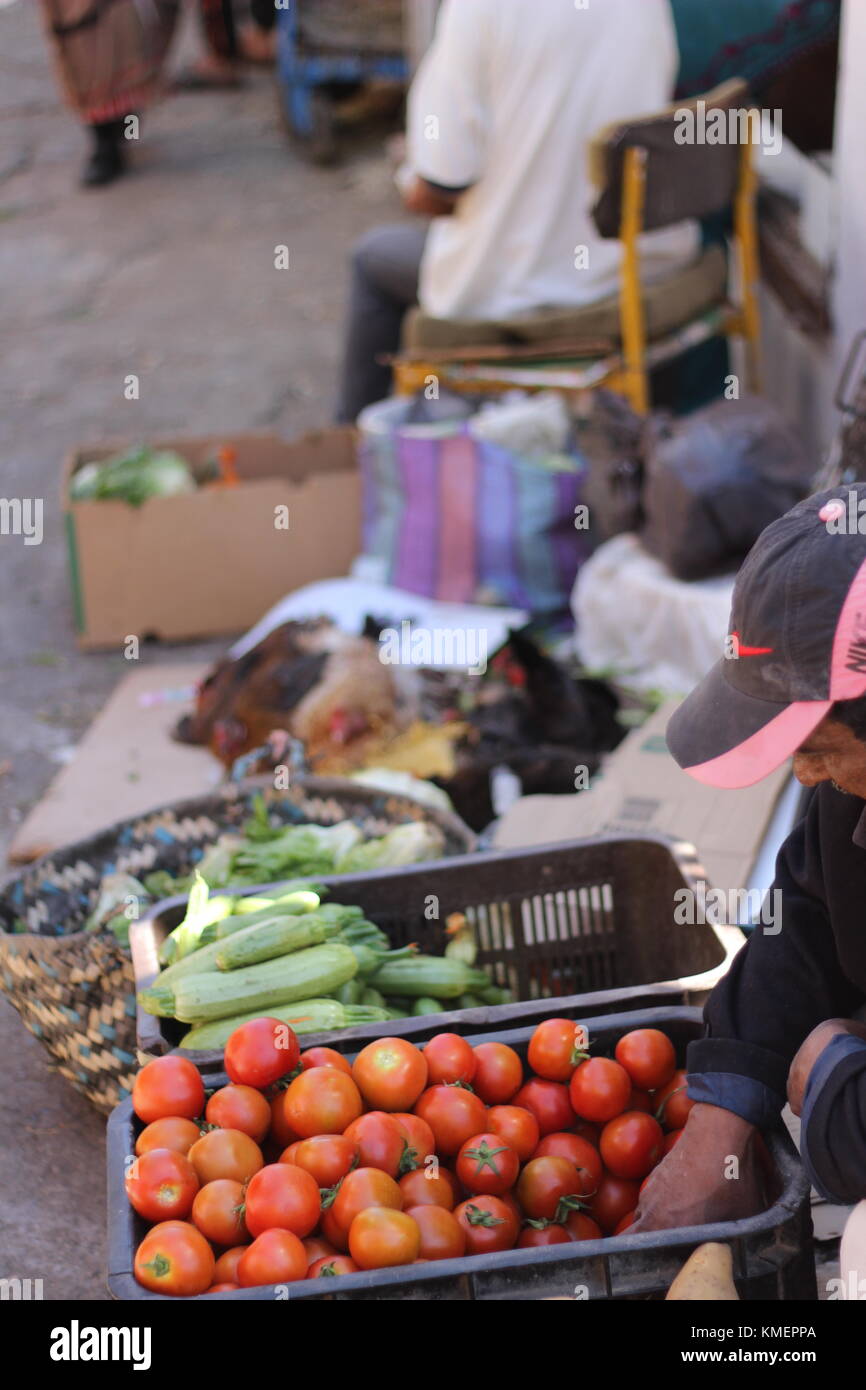 Views of the huge souk / market (open and covered) in Tangiers ...