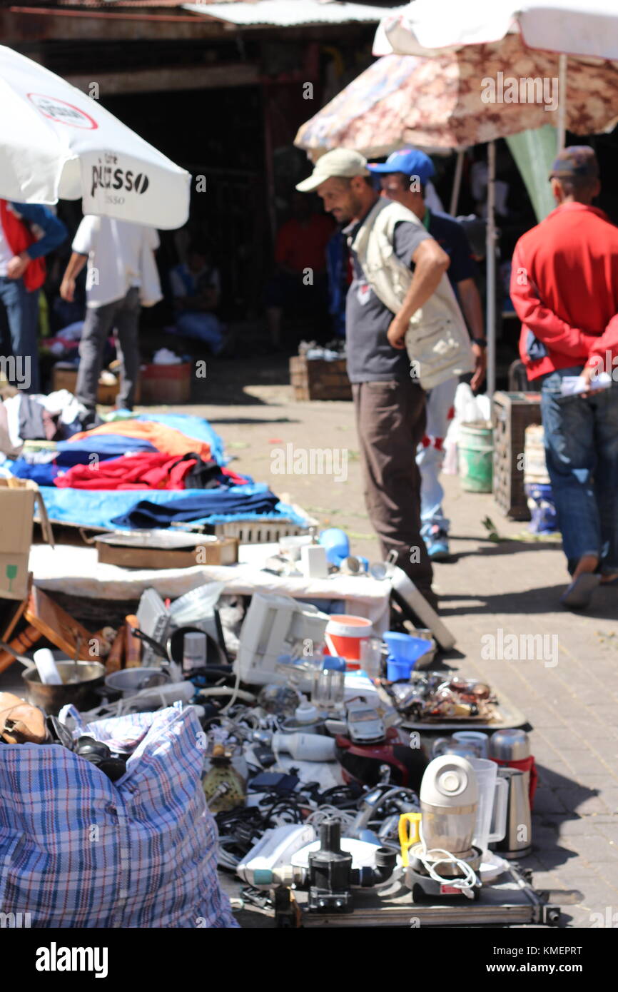 Views of the huge souk / market (open and covered) in Tangiers ...