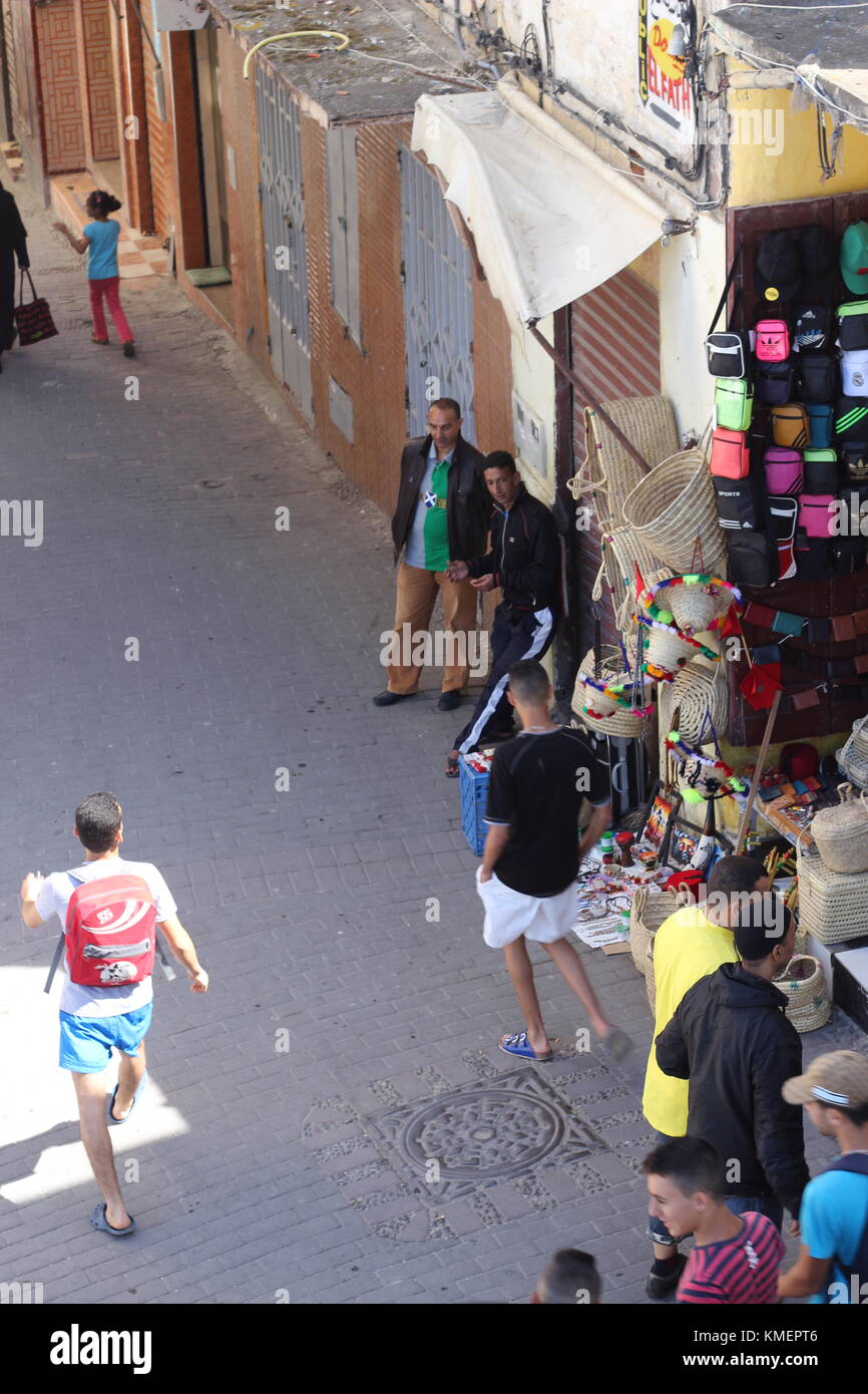 Views of the huge souk / market (open and covered) in Tangiers ...