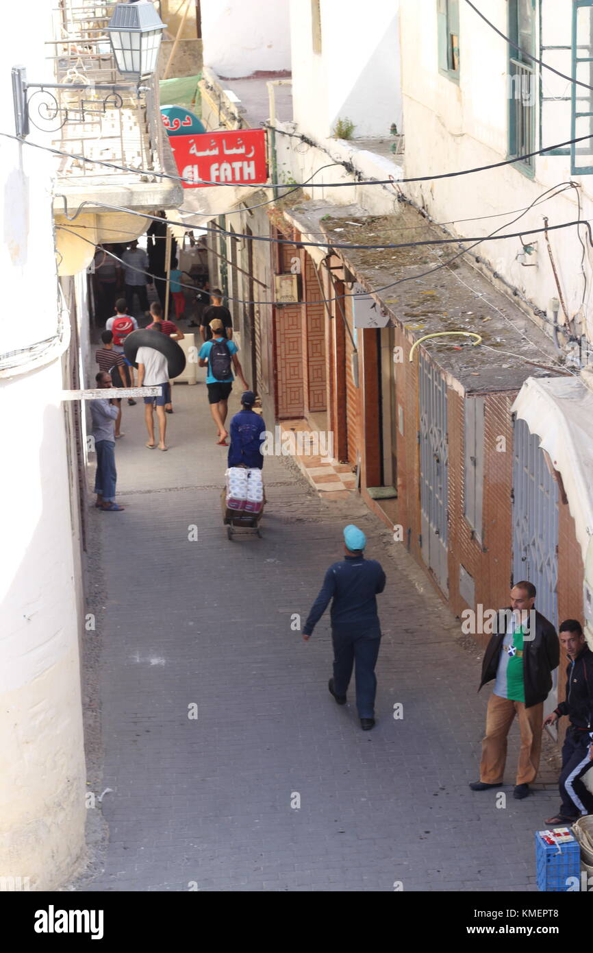Views of the huge souk / market (open and covered) in Tangiers ...