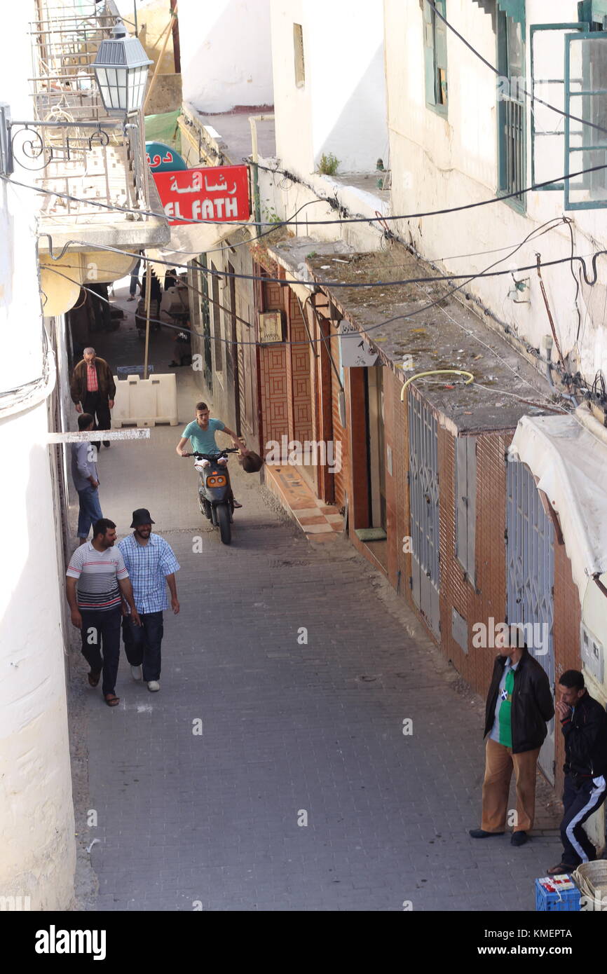 Views of the huge souk / market (open and covered) in Tangiers ...