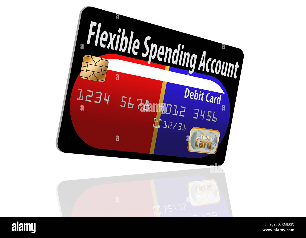 Here is a flexible spending account debit card with a pill in the ...