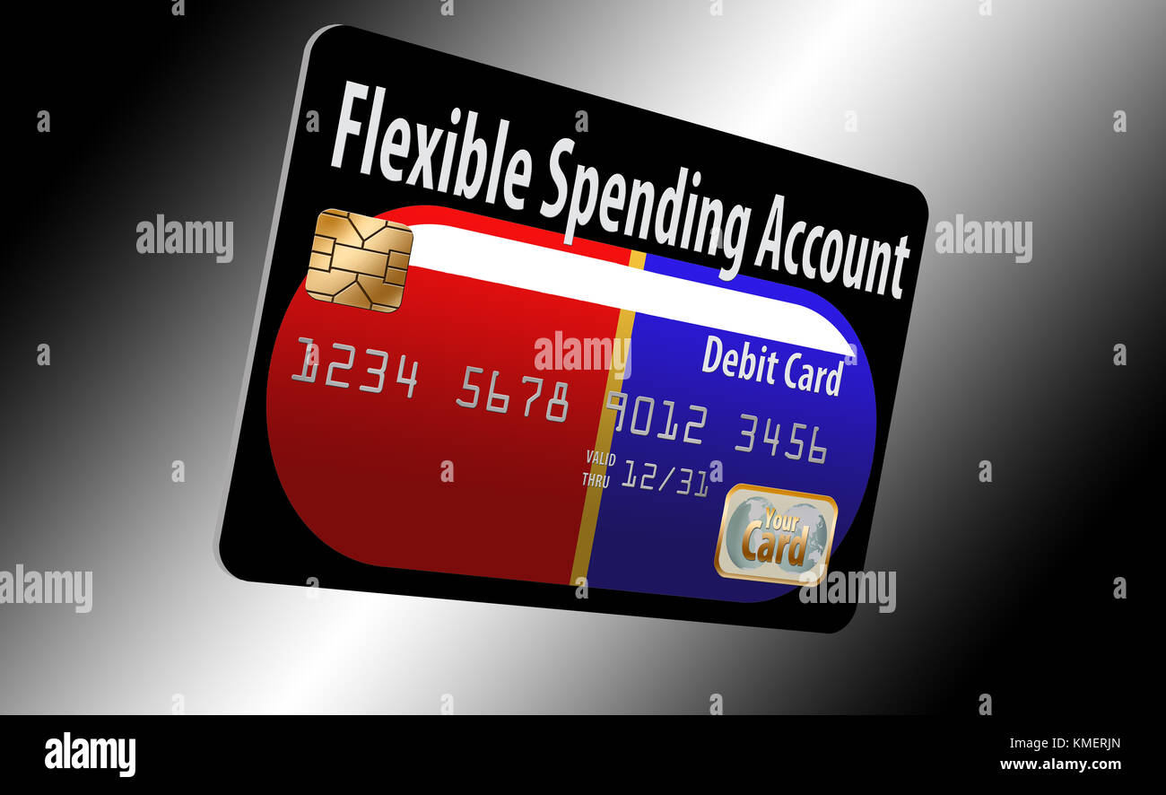 Here is a flexible spending account debit card with a pill in the ...