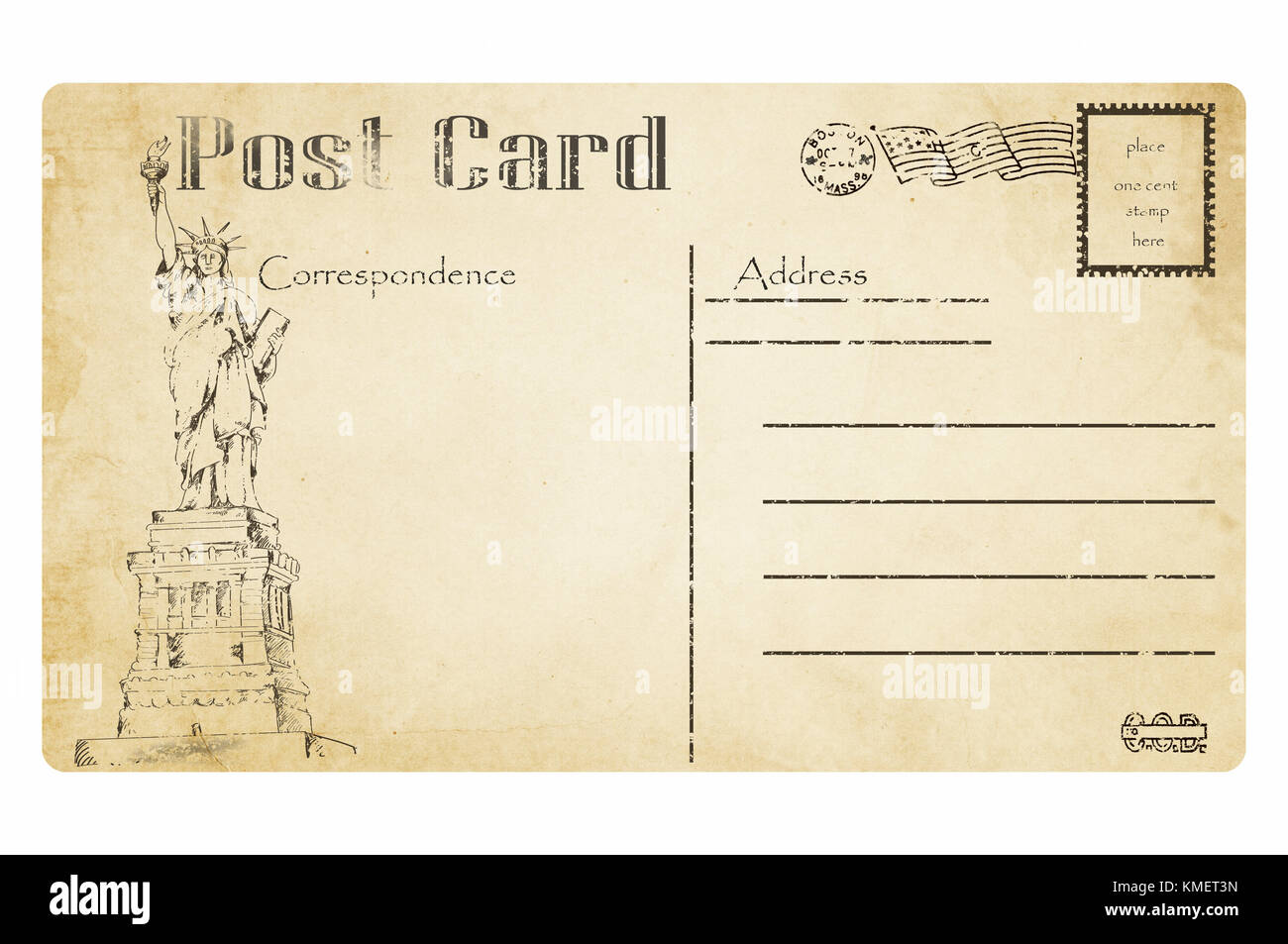 Original post card background. Aging post card for the design Stock ...