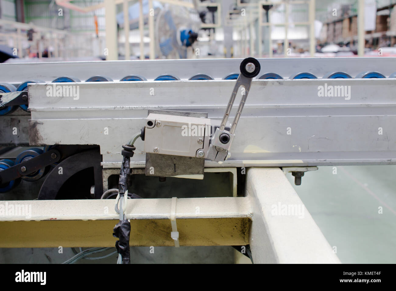 The old limit switch in pneumatic systems. Power and hydraulics Stock ...