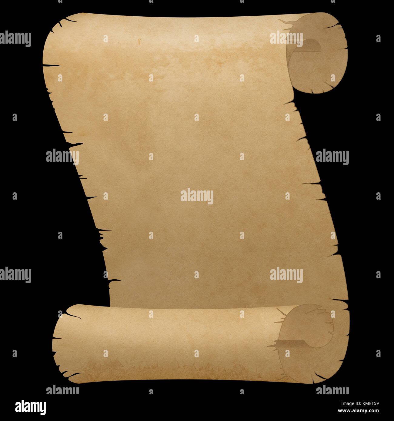 Torn antique scroll on black background for the design Stock Photo - Alamy